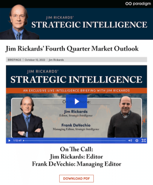 Jim Rickards’ Strategic Intelligence Newsletter [Review] - Affiliate UNguru
